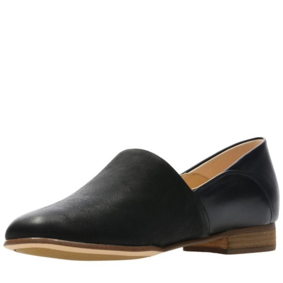 Clarks | Shoes | New Clarks Size 95 Pure Tone Loafers Black | Poshmark